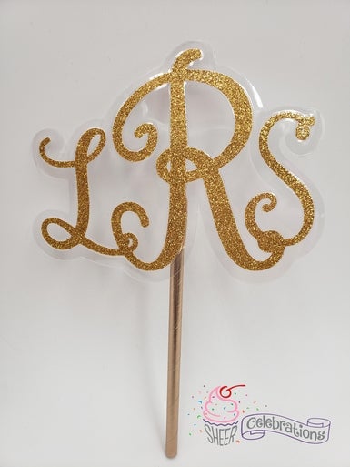 Single Color Card Stock Cake Topper | Sheer Celebrations