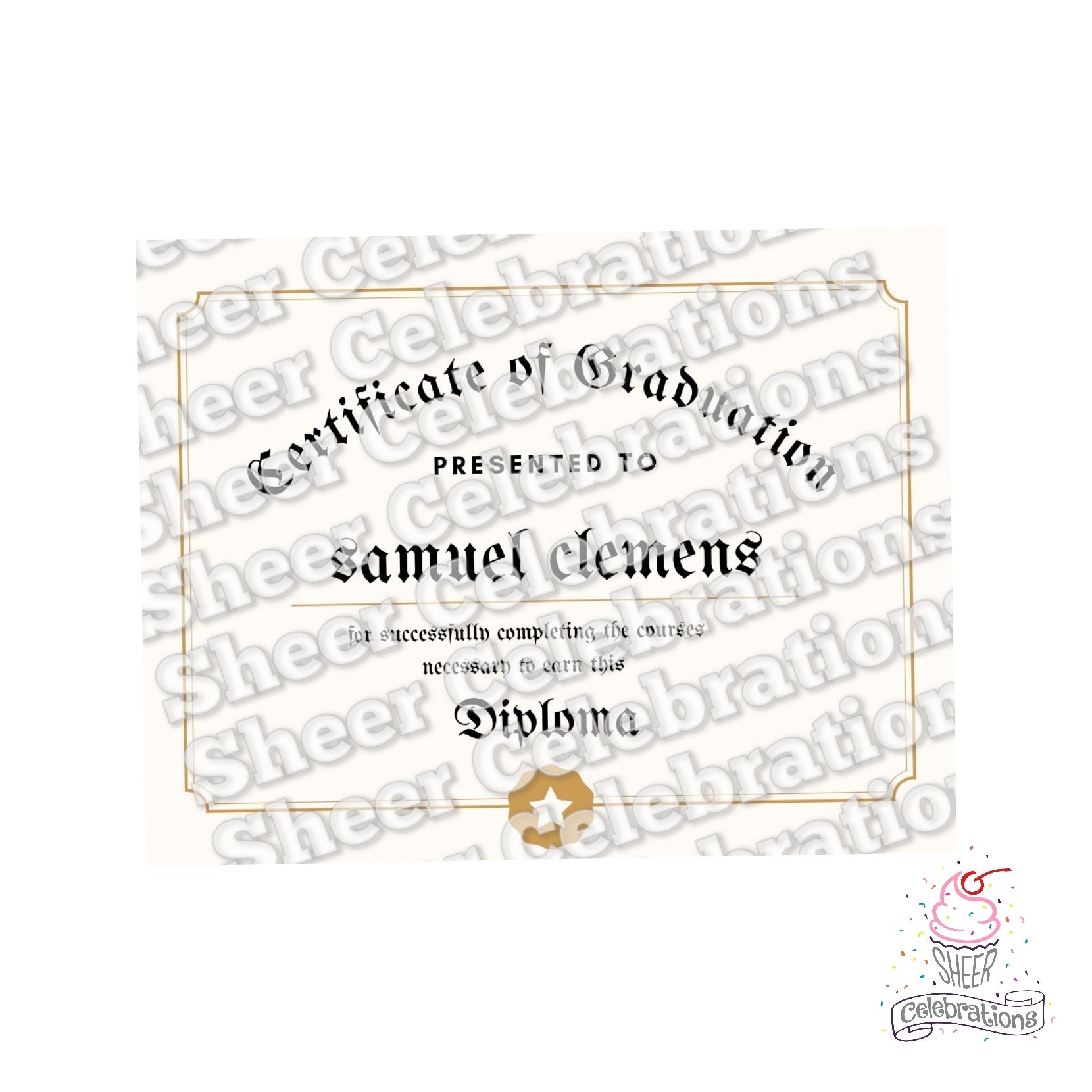 Custom Edible Diplomas | Sheer Celebrations